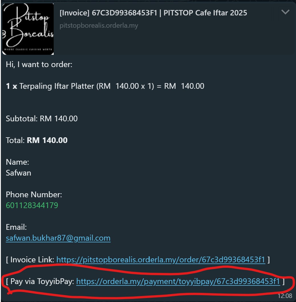 PITSTOP Cafe Iftar 2025